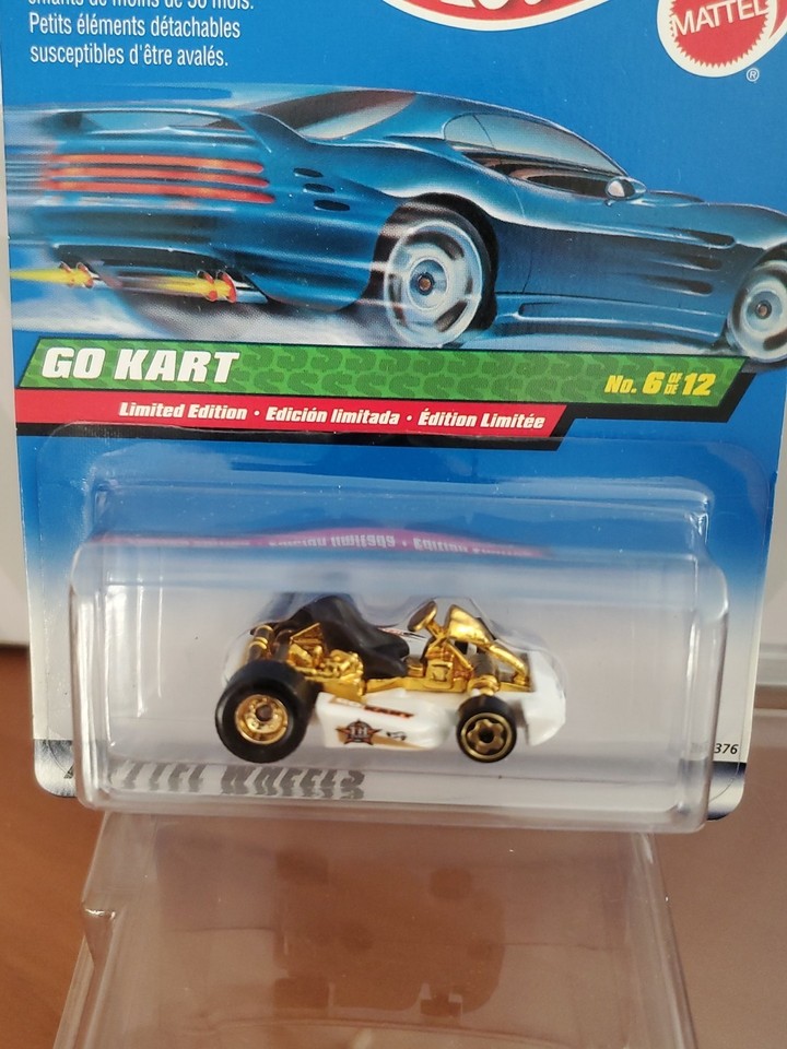 Hot Wheels 2000 Treasure Hunt 6/12 Go Kart White Real Riders ...
