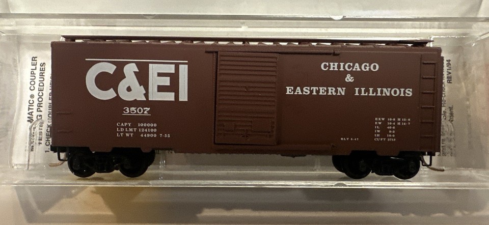 Micro-Trains N Scale C&EI Chicago & Eastern Illinois 40' Standard Box ...