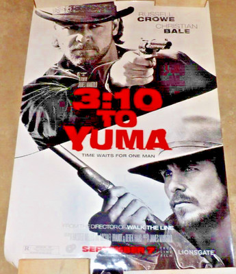 3:10 TO YUMA MOVIE POSTER DS FINAL ORIGINAL 27x40 CHRISTIAN BALE ...