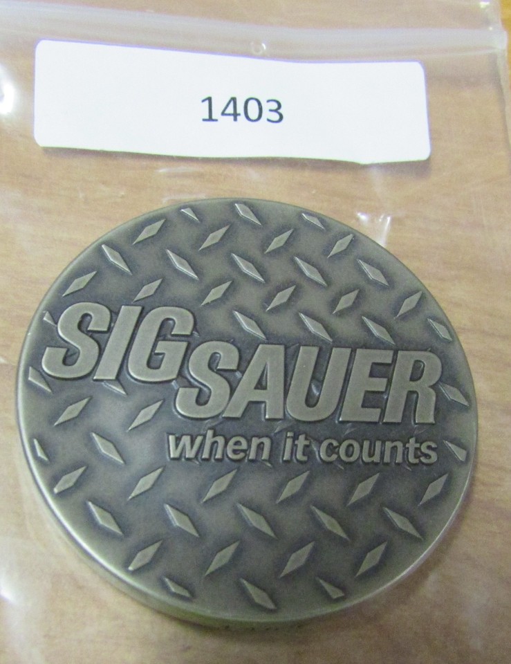 2013 Sig Sauer Pistol Custom Shop Gun COLLECTOR Challenge Coin ...