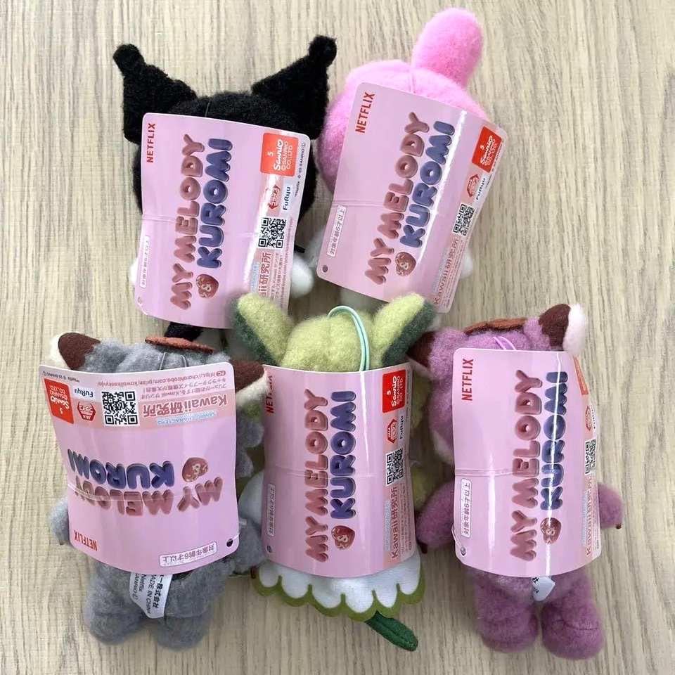 FuRyu Sanrio Netflix My Melody & Kuromi Mascot Set of 5 Japan New Japan ...