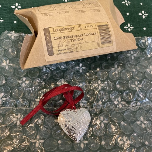 Longaberger Sweetheart True Love Locket Tie On 2008 | eBay