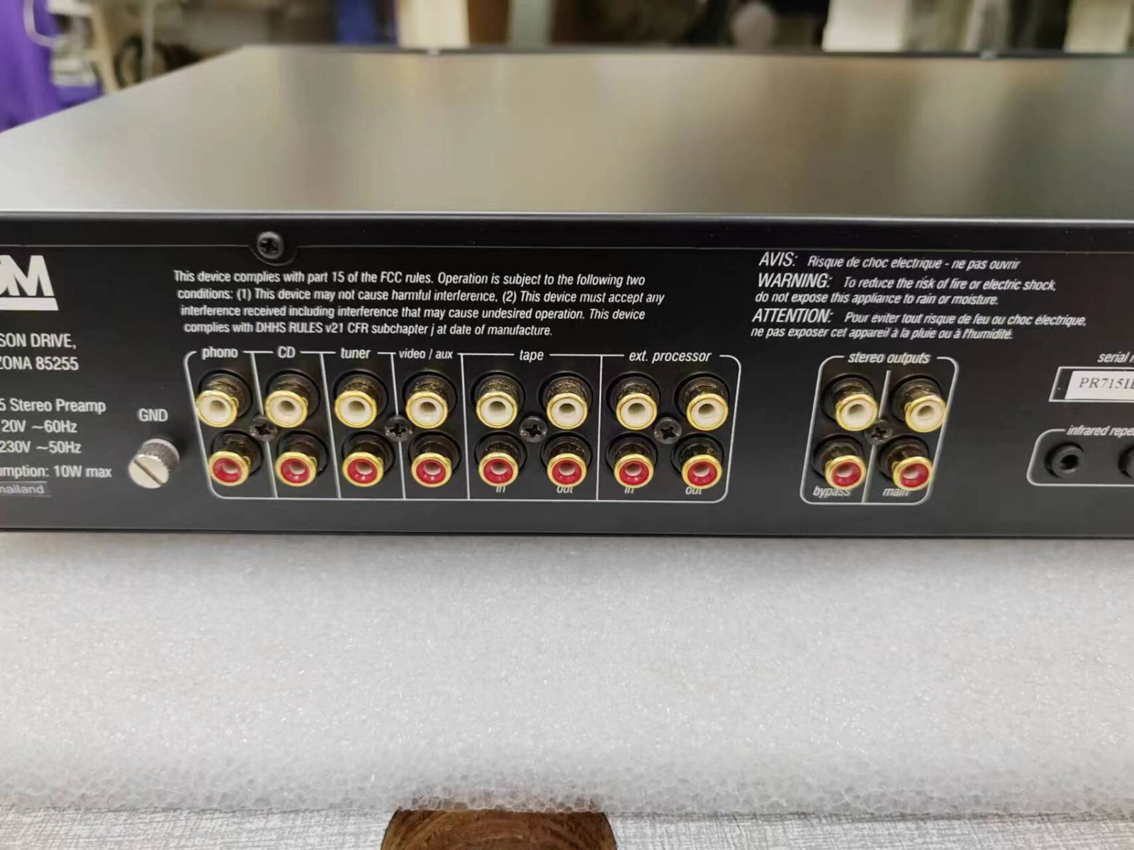 Adcom GFP-715 Stereo Preamplifier | Black | 120V-230V | Made in ...