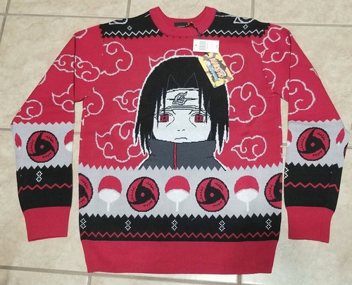 Naruto Shippuden Itachi Akatsuki Clouds Holiday Sweater (Small) | eBay