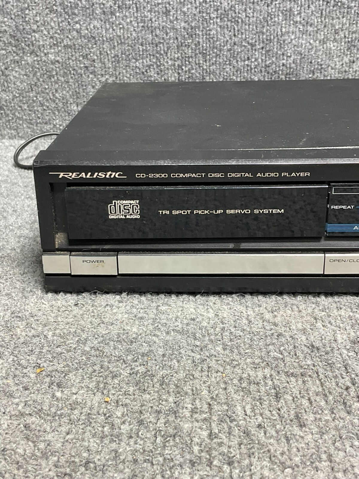 Realistic CD-2300 Compact Disc Digital Audio Player In Black - For ...