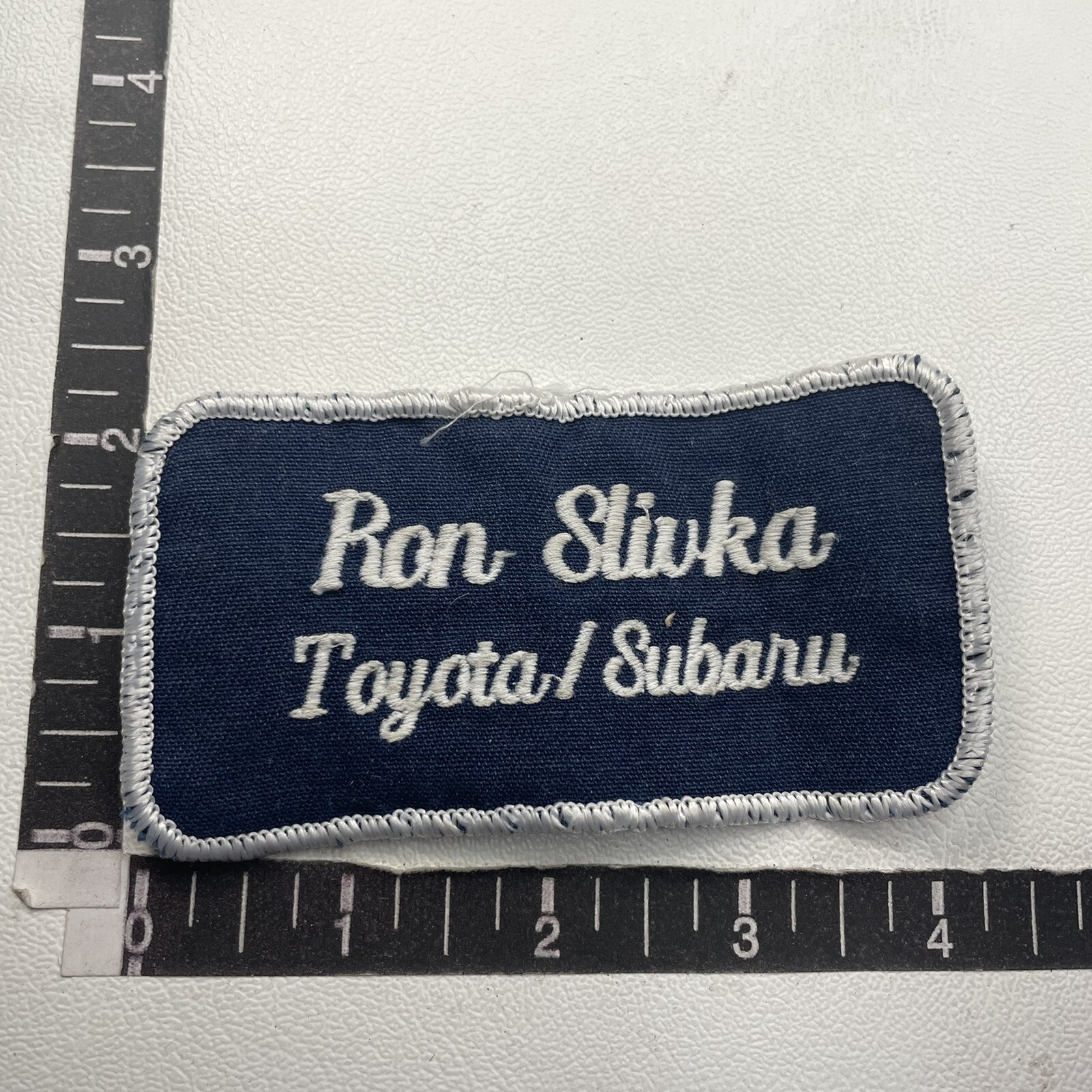 Vintage Car Dealer RON SLIVKA TOYOTA / SUBARU Patch (Car Auto Related ...