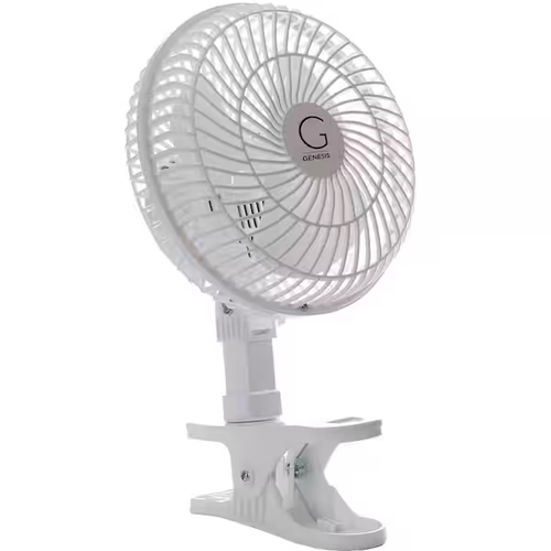 Genesis A1 6" Convertible Table-Top Clip Fan - White (A1CLIPFANWHITE ...