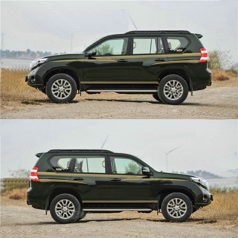 Graphics Waist Line Stripe Sticker Kit For Toyota Prado Landcruiser ...