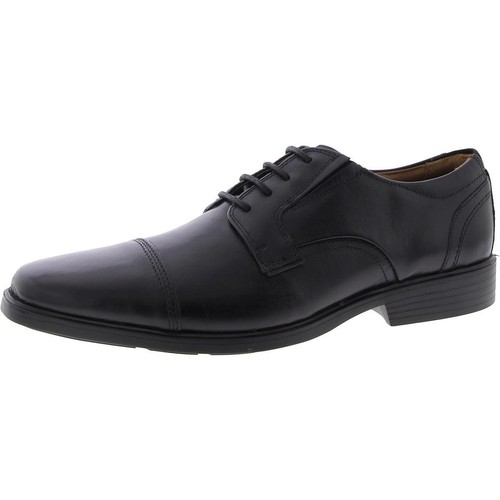 Clarks Mens Clarkslite Cap Black Lace-p Oxfords Shoes 11 Wide (E) BHFO ...
