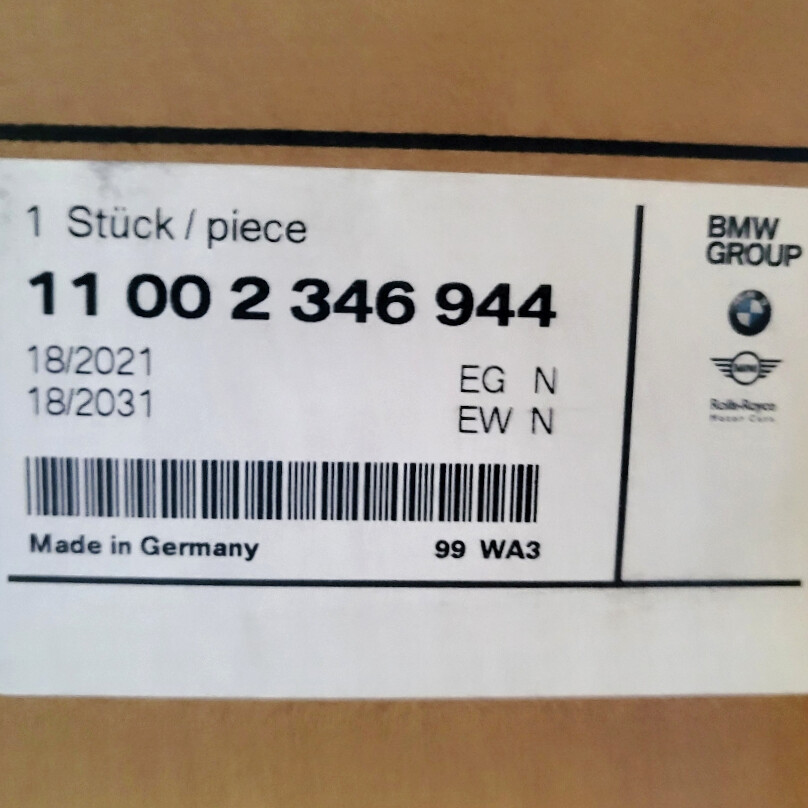 Genuine BMW RP engine 11-00-2-346-944 | eBay