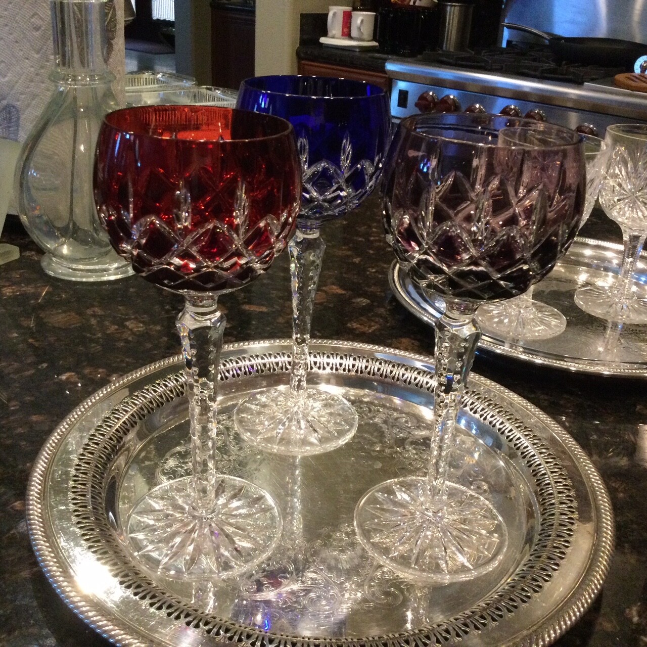 Hungarian Ajka "Arabella" 8 1/4" Wine Hock Stemware - 3 colors | eBay