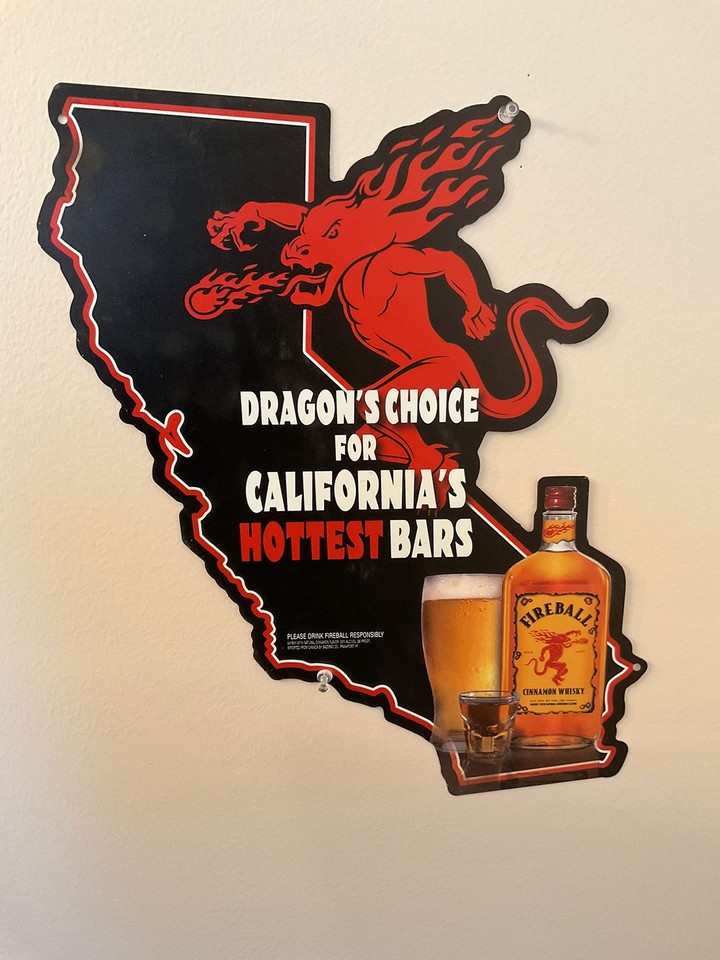 Fireball California Tin Sign | eBay