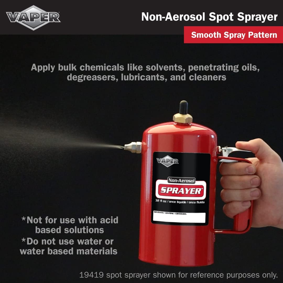 Vaper Red Spot Sprayer Tool, 32 Oz, Brake Cleaner and Plastic Washer ...