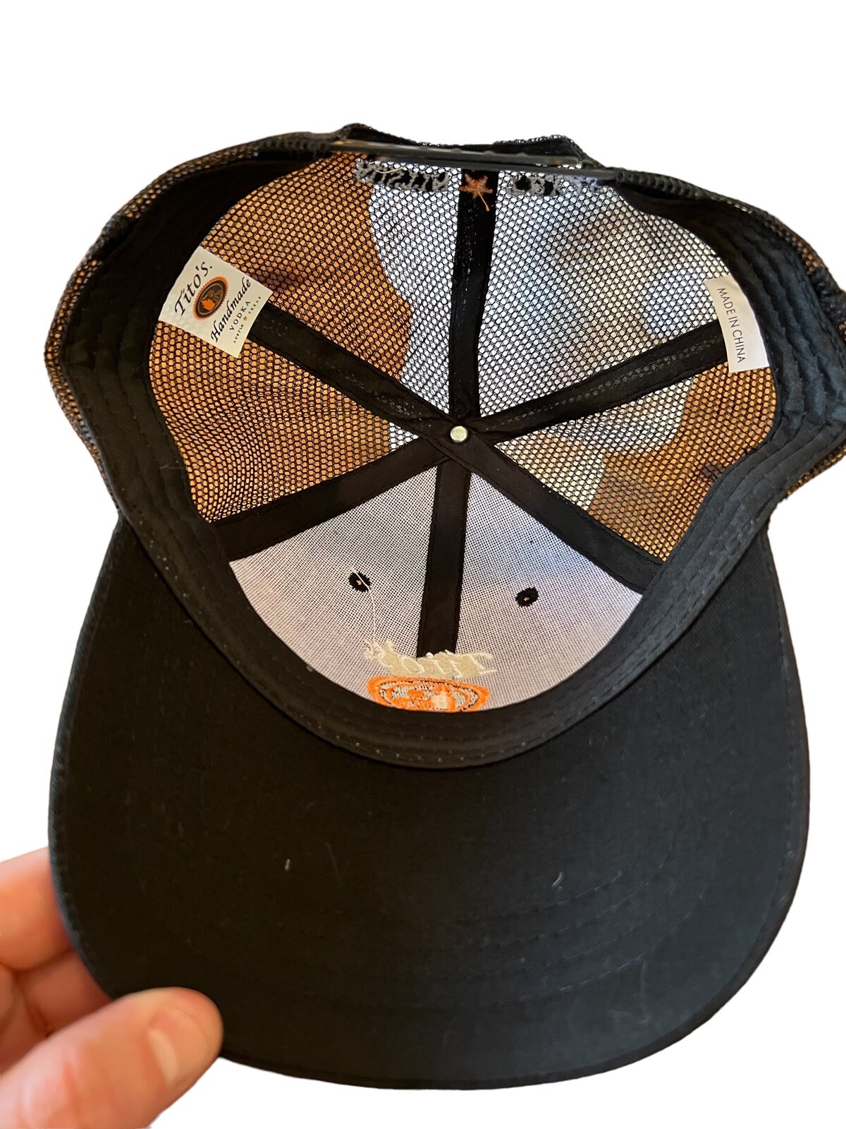 Tito’s Handmade Vodka Snapback Trucker Mesh Hat Black - Gem