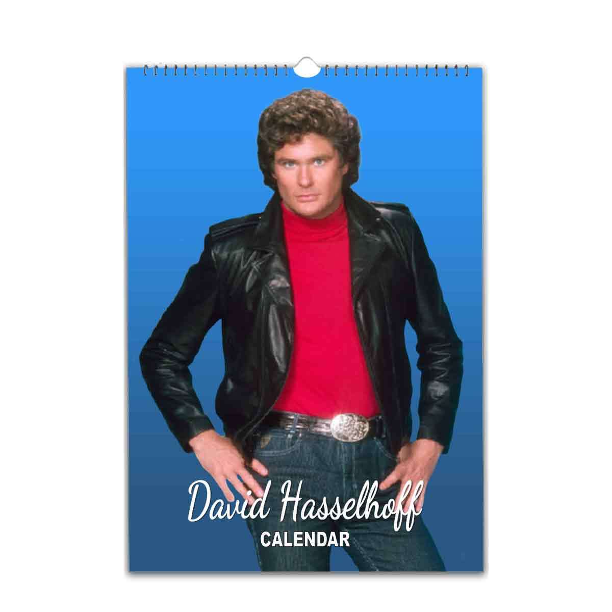 80s David Hasselhoff Full Photo 2026/27 personalised Calendar Choose ...