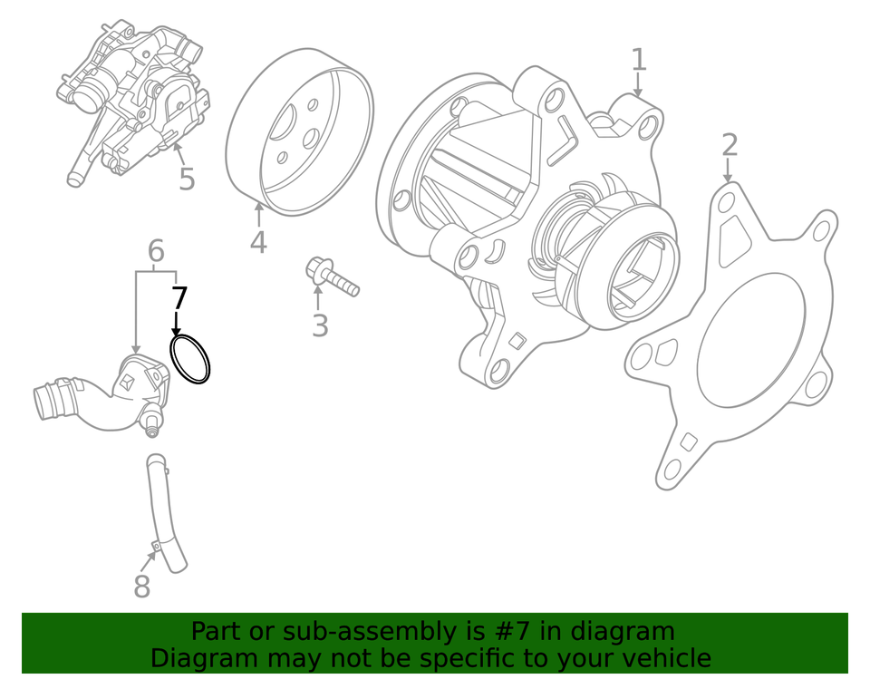 Genuine Kia Water Inlet Gasket 25623-2M010 | eBay