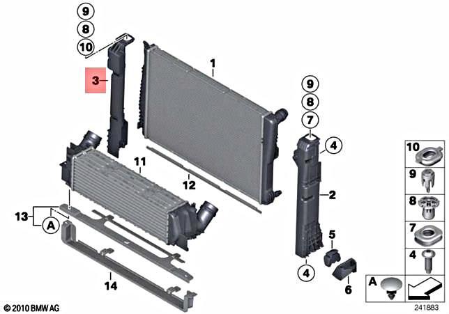 Genuine BMW X3 X4 M F25 F26 X3 18d 18i 20dX 20i 20iX Module Carrier ...
