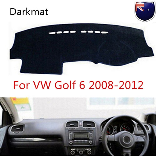 RHD Auto Dashmat Dashboard Cover Pad Mat Black Non-slip For VW Golf 6 ...