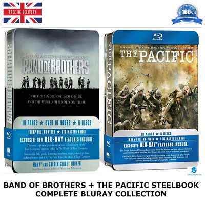 BAND OF BROTHERS +THE PACIFIC COLLECTION BOXSET STEELBOOK Sealed Region ...