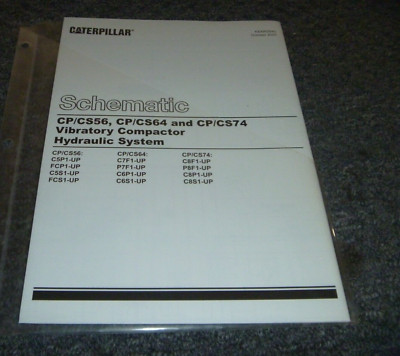 Caterpillar CAT CP64 CS64 Vibratory Compactor HYDRAULIC Schematic ...