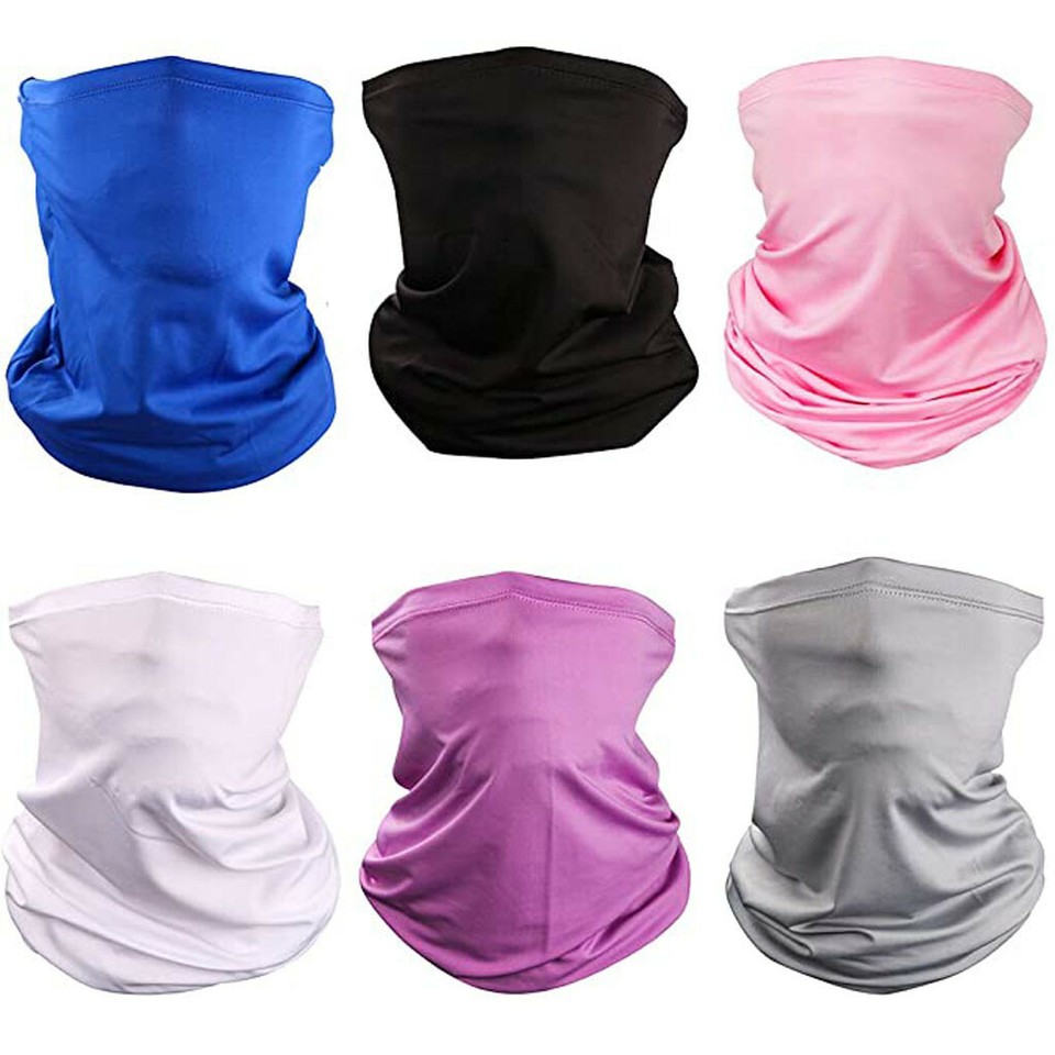 Multi-Use Bandana Face Cycling Biker Outdoor Snood Neck Scarf Tube ...
