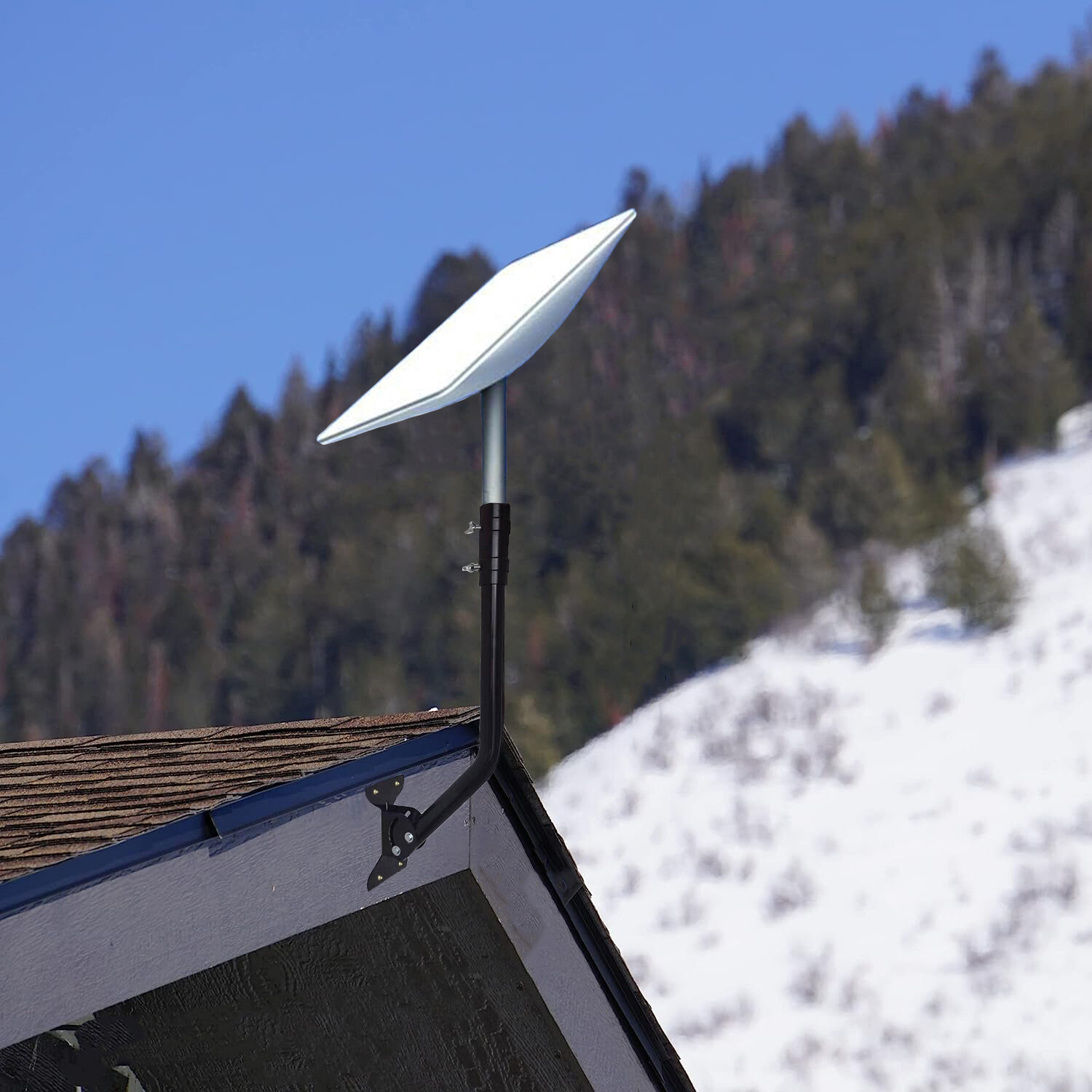 Under Eave Mount Kit Compatible with Starlink V2 Rectangular Dish ...