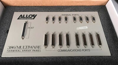 Alloy Computer Products - 386 Multiware Terminal Array Panel S-100 ...