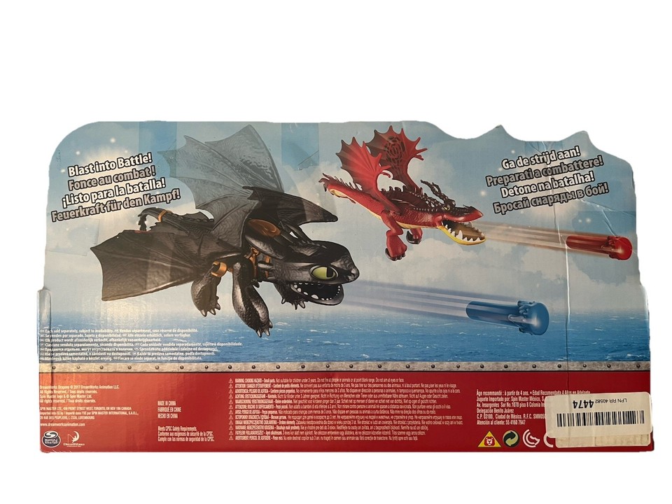 Toothless Dragon Blaster w/ Foam Darts How To Train Your Dragon Figure ...