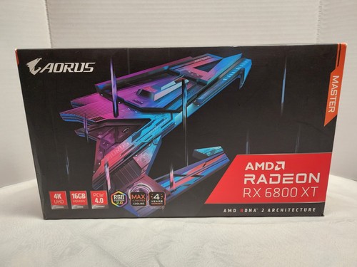GIGABYTE AORUS AMD Radeon RX 6800 XT MASTER 16GB GDDR6 Graphic Card ...