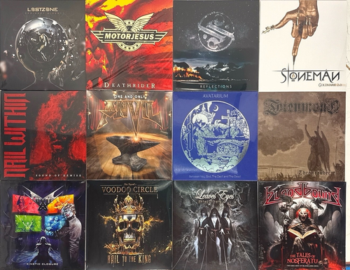 MIXED VINYL JOB LOT X 50 UNITS NEW SEALED WHOLESALE BULK HEAVY METAL ...