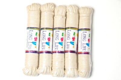Traditional Strong Cotton Rope Washing Clothes Dryer Line Twine Hank ...