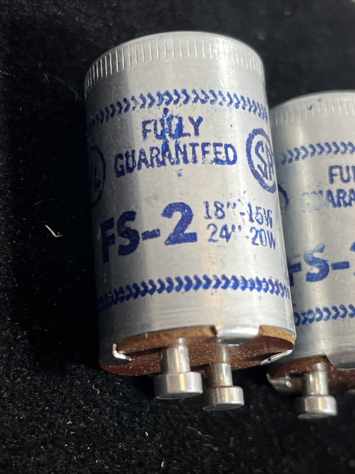 2-PK FS-2 FLUORESCENT STARTER 15-20 Watt NEW FS-2 USA MADE | eBay