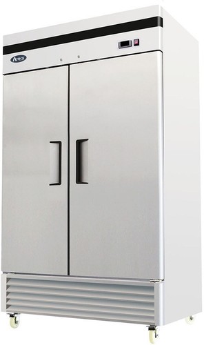 ATOSA MBF8503GR 2 SOLID DOOR FREEZER STAINLESS STEL W/CASTERS BTM MNT ...