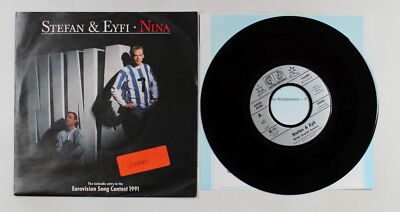 Stefan & Eyfi Nina GER 7inch Vinyl Single 1991 +PR-Insert PR-Sticker ...