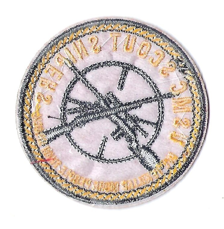 USMC Marine Scout Sniper Patch (SOI Recon Special Forces Infantry ...