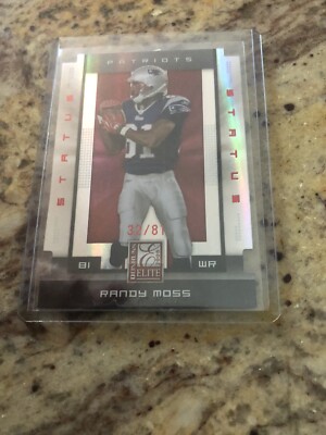 2008 DONRUSS ELITE RANDY MOSS STATUS #59 NUMBERED 32/81 | eBay