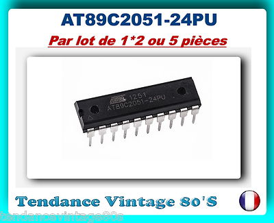 LOT DE 1*2 OU 5 CIRCUITS INTEGRES ATMEL AT89C2051-24PU *** | eBay