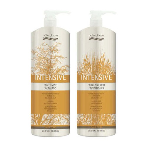 Natural Look Intensive Fortifying Shampoo & Silk Enriched Conditioner ...