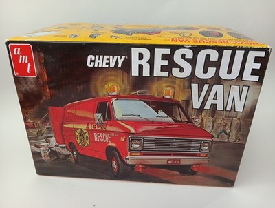 AMT Chevy Rescue Van Plastic Model Kit 4 Versions #851-12 NO DECALS ...