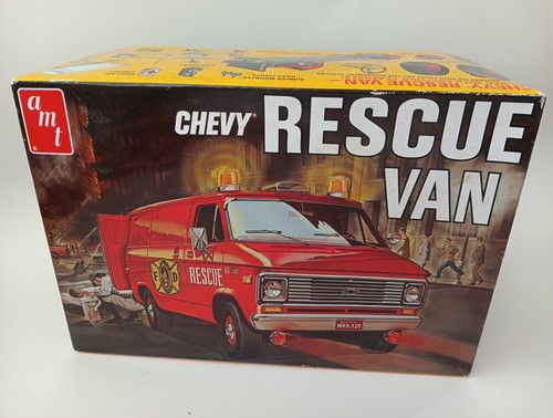 AMT Chevy Rescue Van Plastic Model Kit 4 Versions #851-12 NO DECALS ...