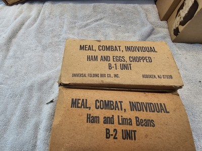 US Military C-Ration-TWO UNITS- HAM AND LIMA BEANS and HAM AND EGGS | eBay