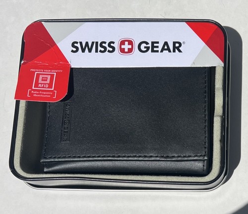 Swiss Gear Tri-fold Wallet Black | eBay