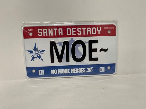 No More Heroes III Pre-Order MOE Santa Destroy License Plate Mini Suda ...