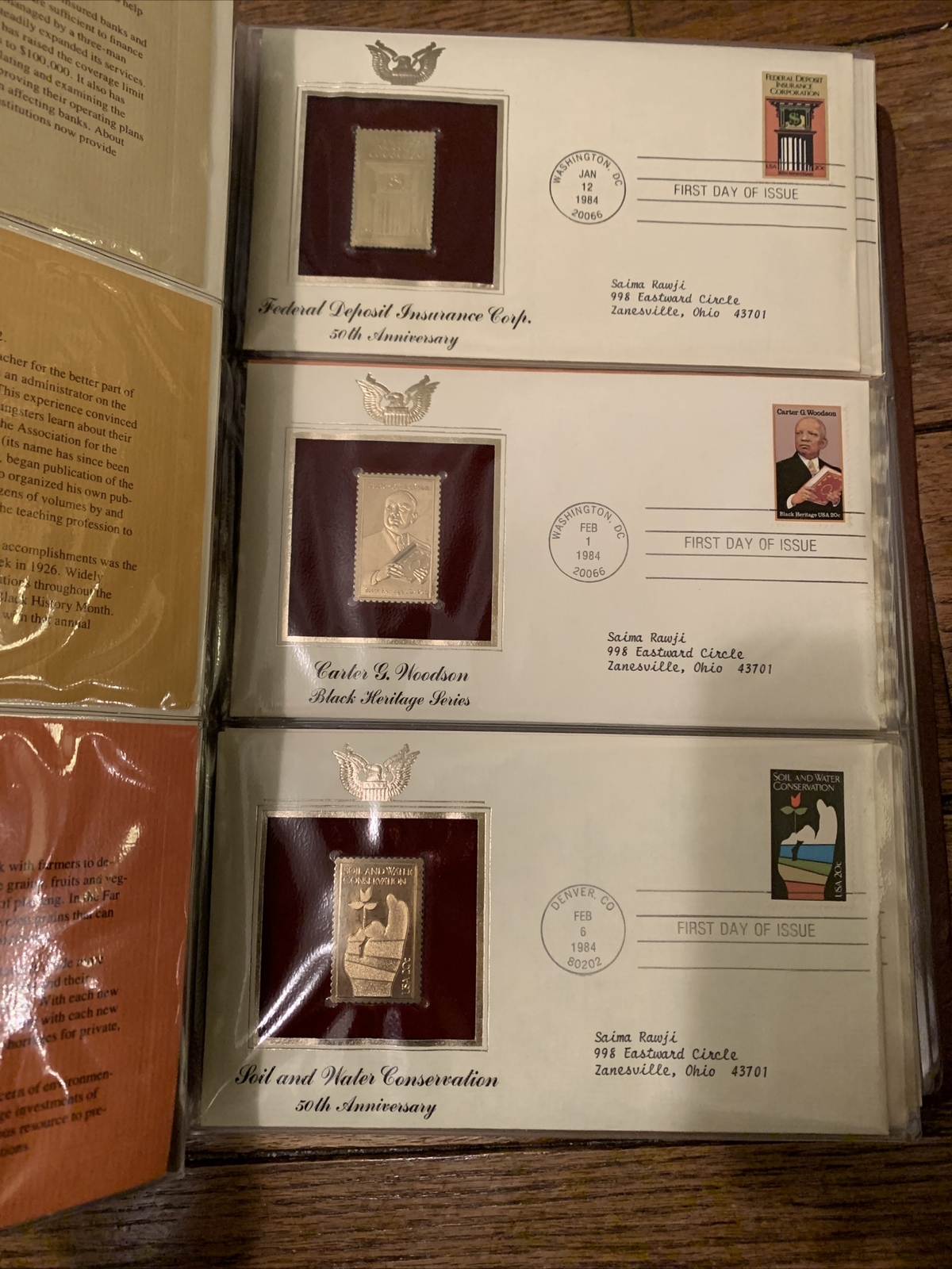 Golden Replicas of United States Stamps 22kt Gold 1983-1984 Summer ...