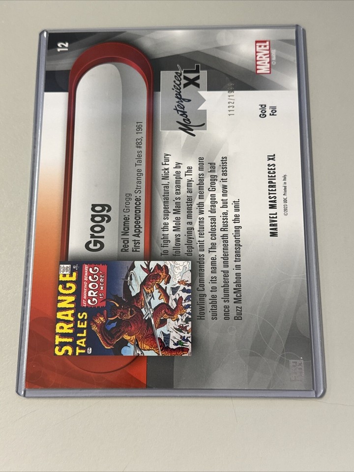 2024 Marvel Masterpieces XL Grogg Gold Foil /1999 | eBay