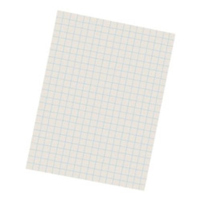 Pacon Quadrille-Ruled Heavyweight Drawing Paper, 1/2" Squares, White ...
