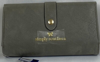 Simply Southern Large Vegan Leather Wallet Checkbook Organizer ...