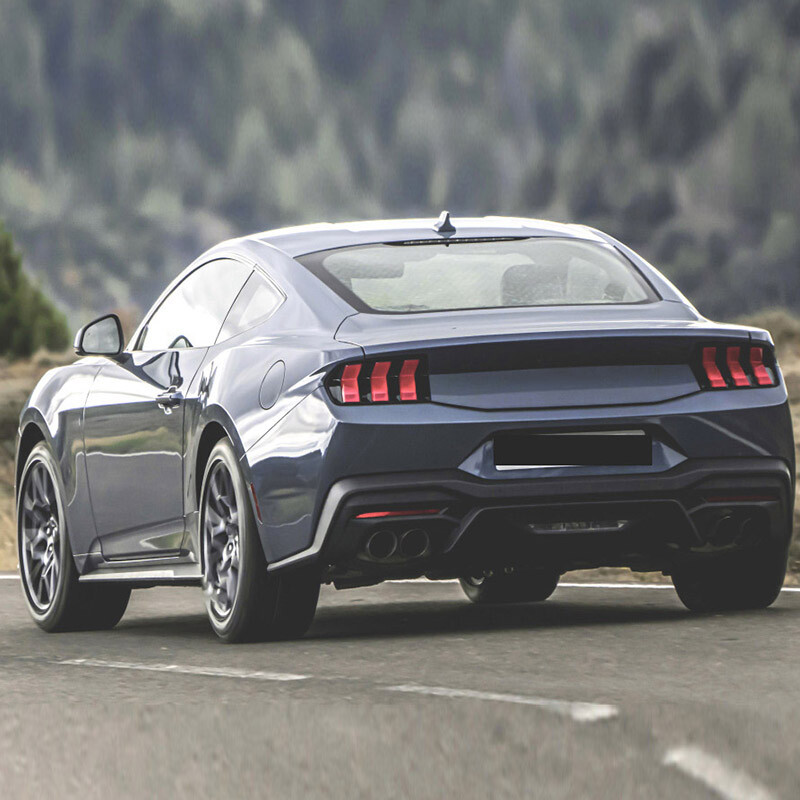 Rear Bumper Lip Diffuser Lower Protector For Ford Mustang GT EcoBoost ...