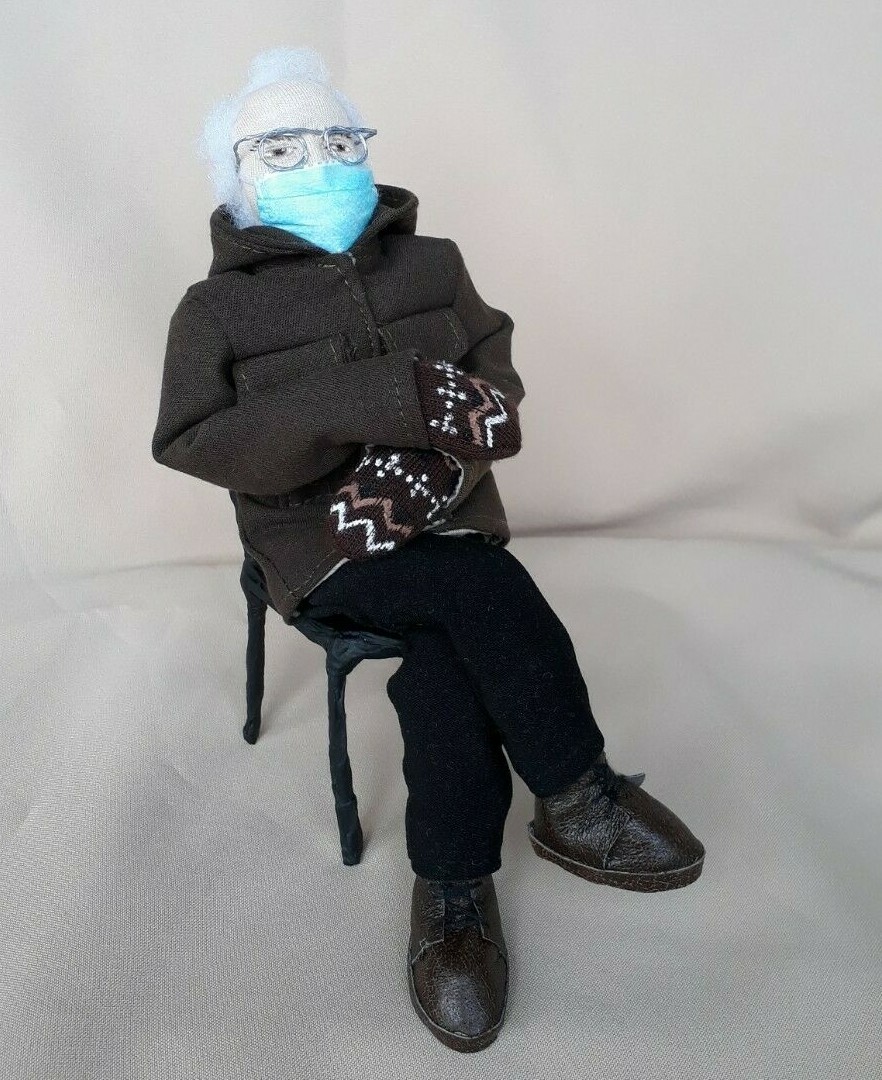 Bernie Sanders Inauguration Doll, Bernie Sanders Meme, cold Bernie with ...
