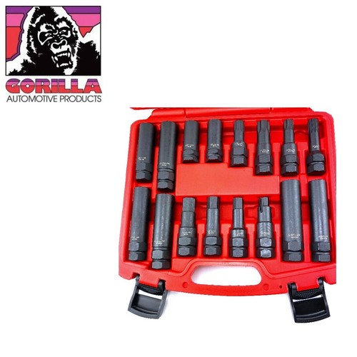 16pc New Gorilla Tuner Spline Hex Lug Nut / Lock Master Key Removal ...